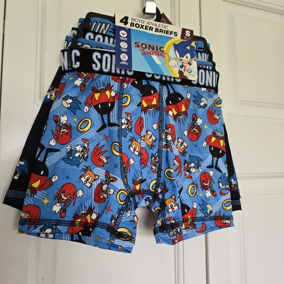 Sega | Accessories | Nwt Size Small Boys Boxer Brief 4 Pack Sonic The ...